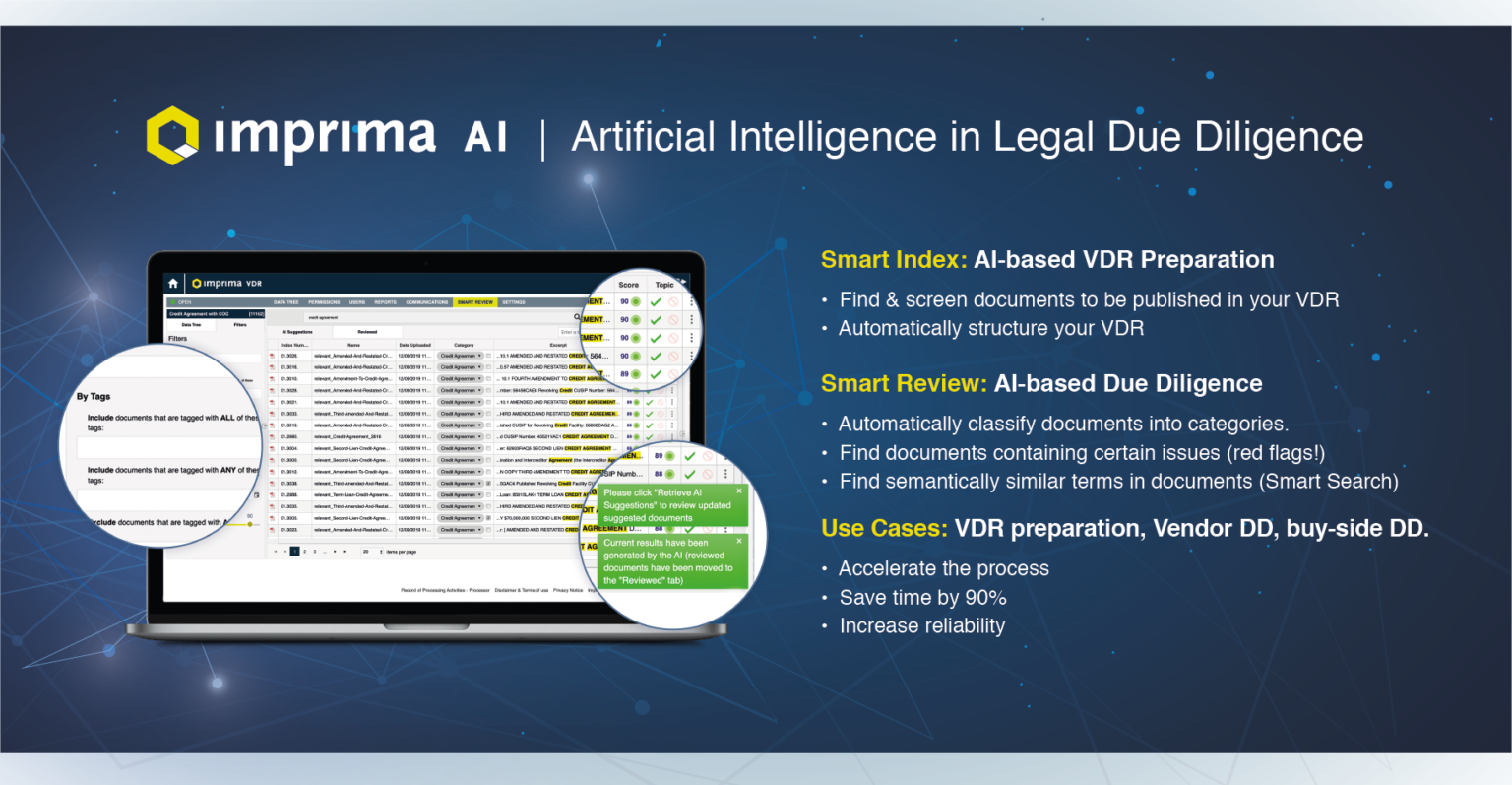 VDR Pioneer Imprima Launches ‘One Stop Shop’ AI Doc Review Capability ...