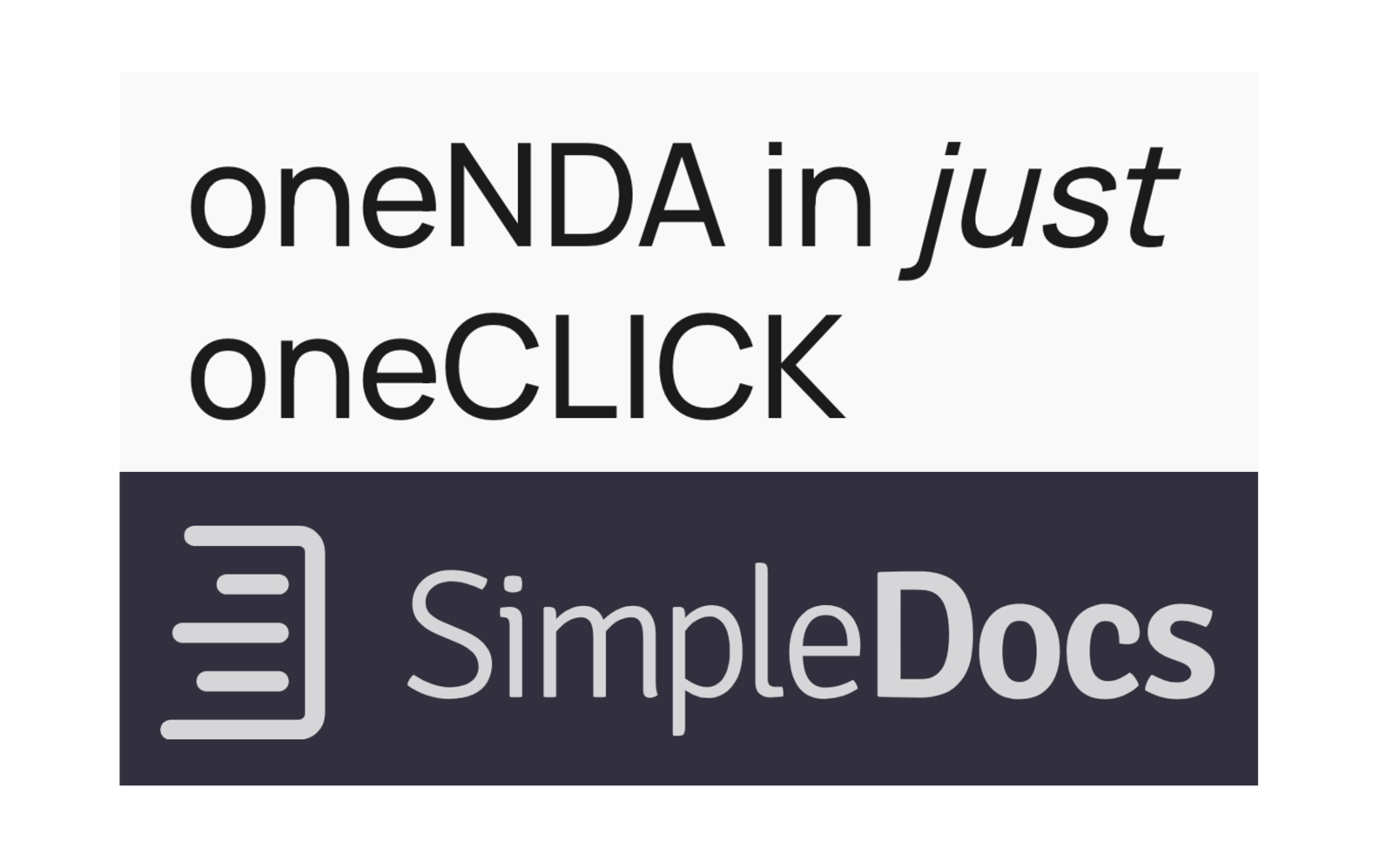 oneNDA + SimpleDocs Launch oneClick to Speed Standard NDA Use ...