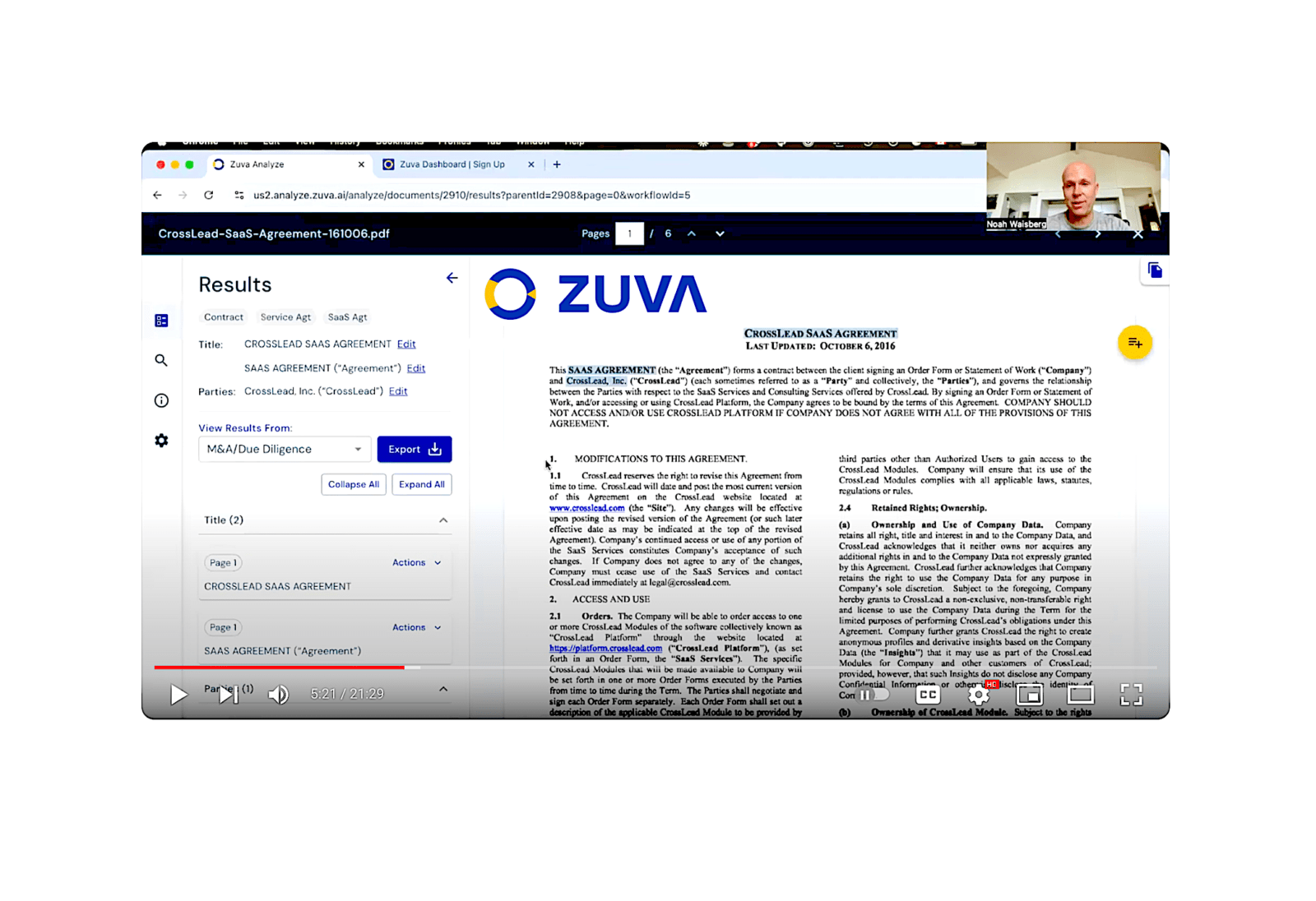 Product Walk Through: Zuva’s New Contract Review AI – Analyze – Artificial Lawyer