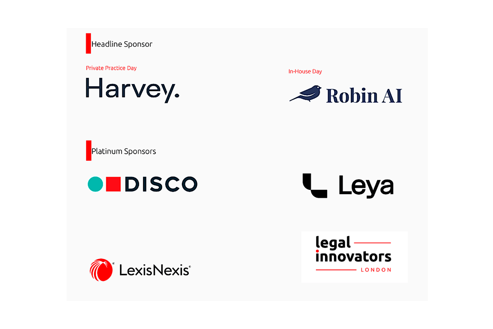 Sponsors Announced For Legal Innovators UK ! – Artificial Lawyer