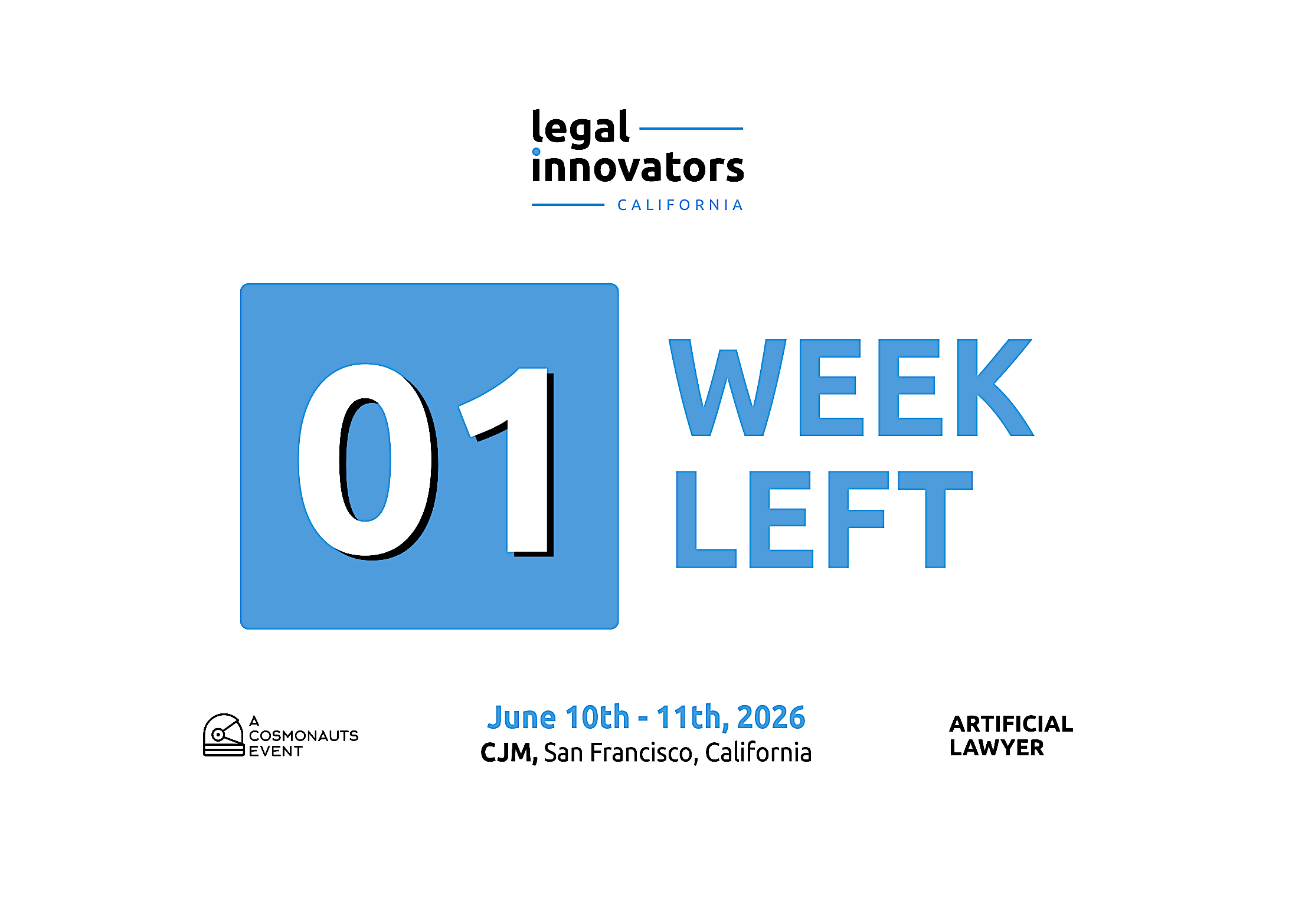 Join 600+ Legal Innovators in San Francisco Next Week! – Artificial Lawyer